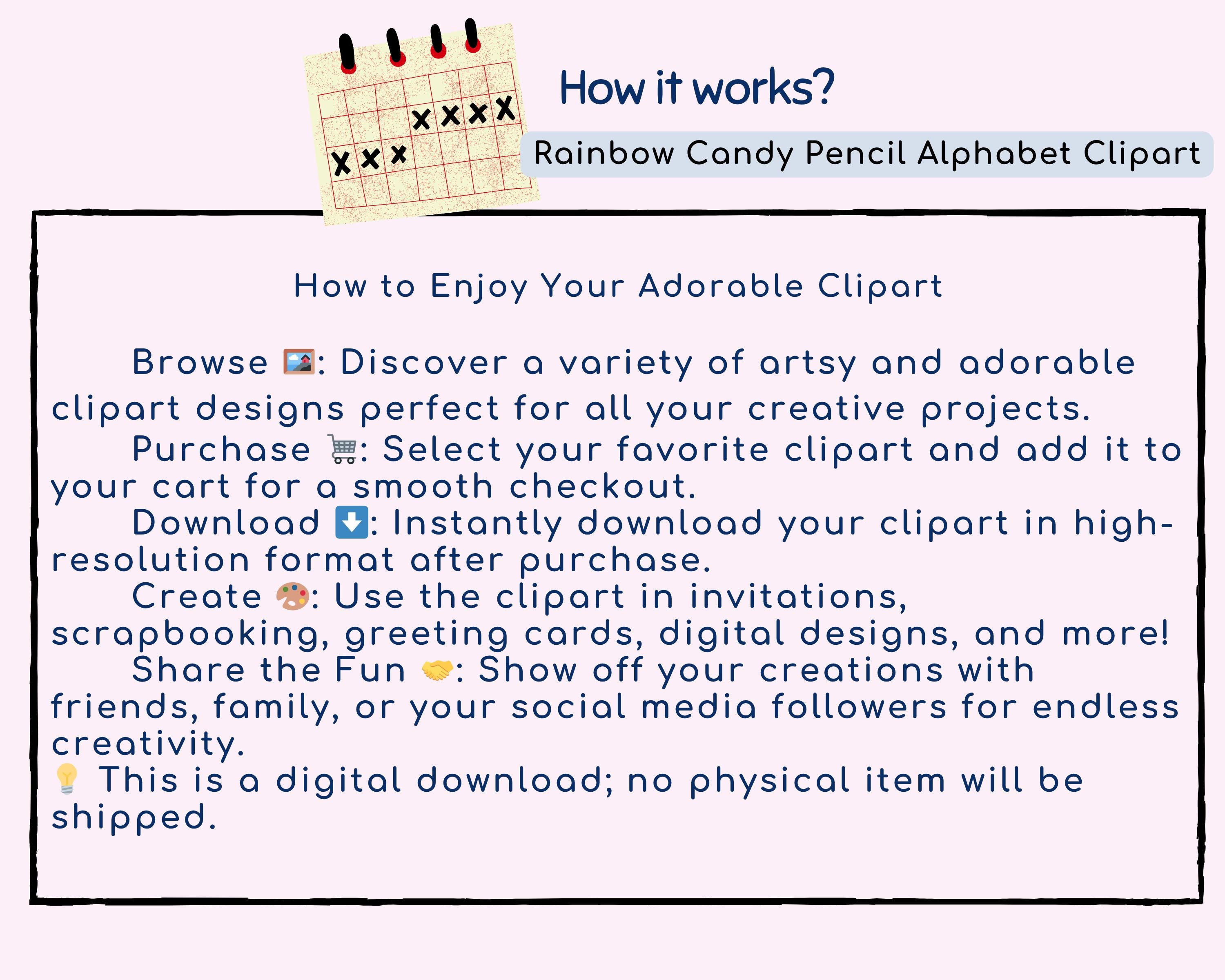 Alphabet Clipart, Pencil Alphabet Clip Art, Colored Pencil Letters PNG ...