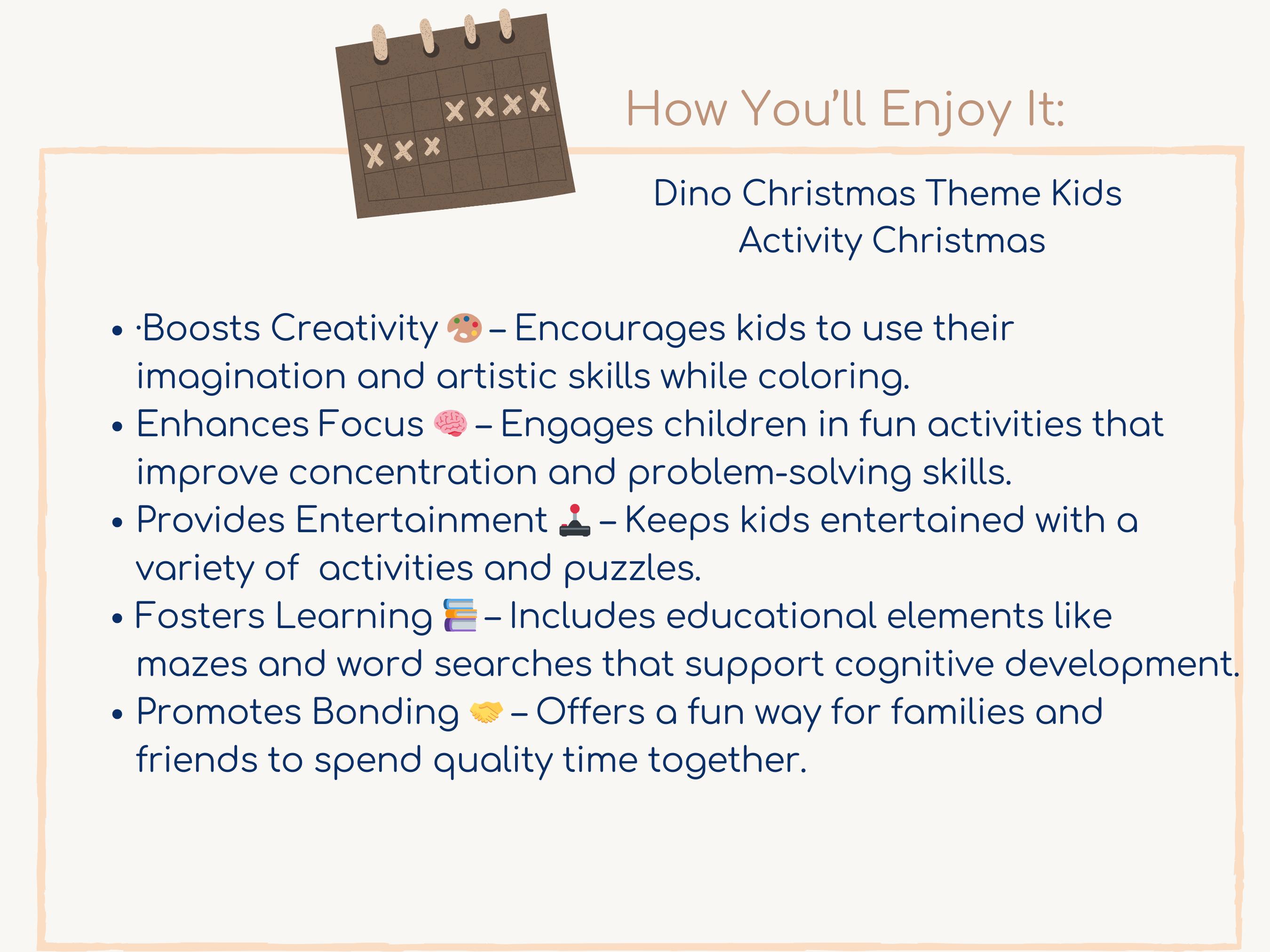 Dino Christmas Theme Kids Activity Christmas, Dino Christmas Play ...