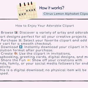 Lemon Alphabet Clipart, Watercolor Citrus Letters PNG, Yellow Summer ...