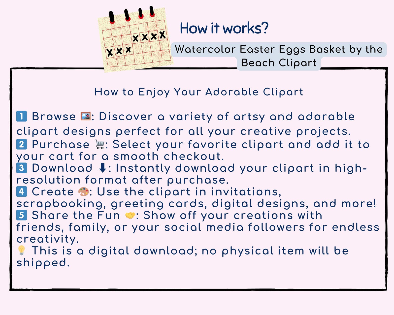 Watercolor Easter Eggs Basket by the Beach Clipart, 12 Nautical Easter ...