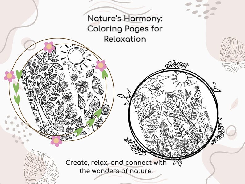50 Nature-themed Coloring Pages for Neurodiverse Kids, Neurodiversity ...
