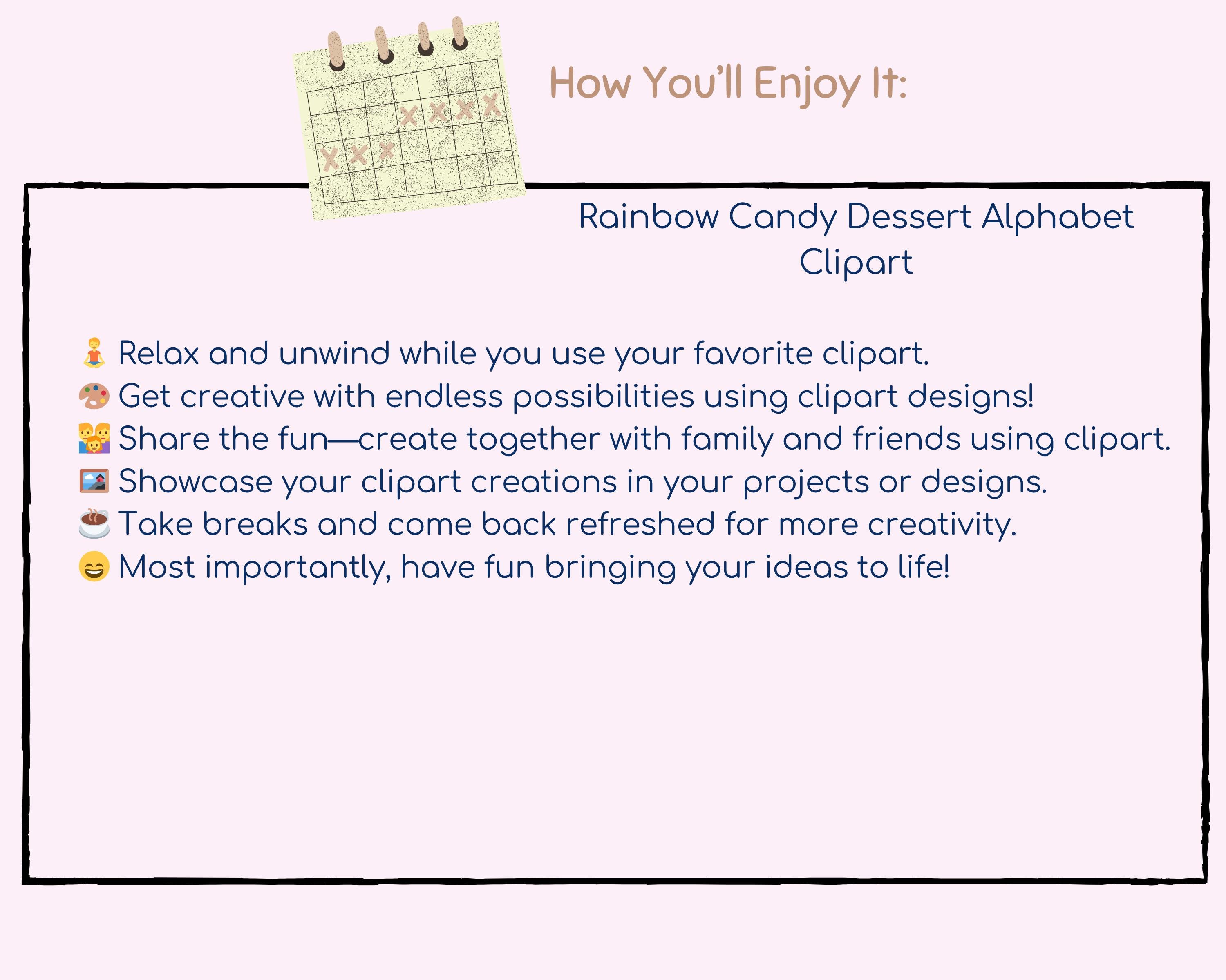Alphabet Letters Clipart, Watercolor Sweet Melting Desserts Alphabet ...