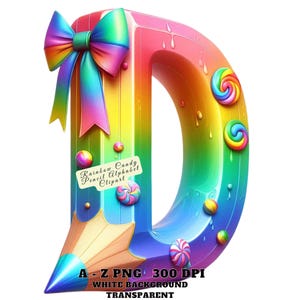 Alphabet Clipart, Pencil Alphabet Clip Art, Colored Pencil Letters PNG ...