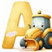 Construction Truck Alphabet Clipart, Fun Construction Themed Letter ...