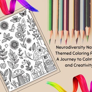 50 Nature-themed Coloring Pages for Neurodiverse Kids, Neurodiversity ...