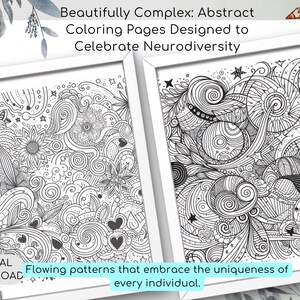 Abstract Coloring Pages Celebrating Neurodiversity, Unique Patterns for ...