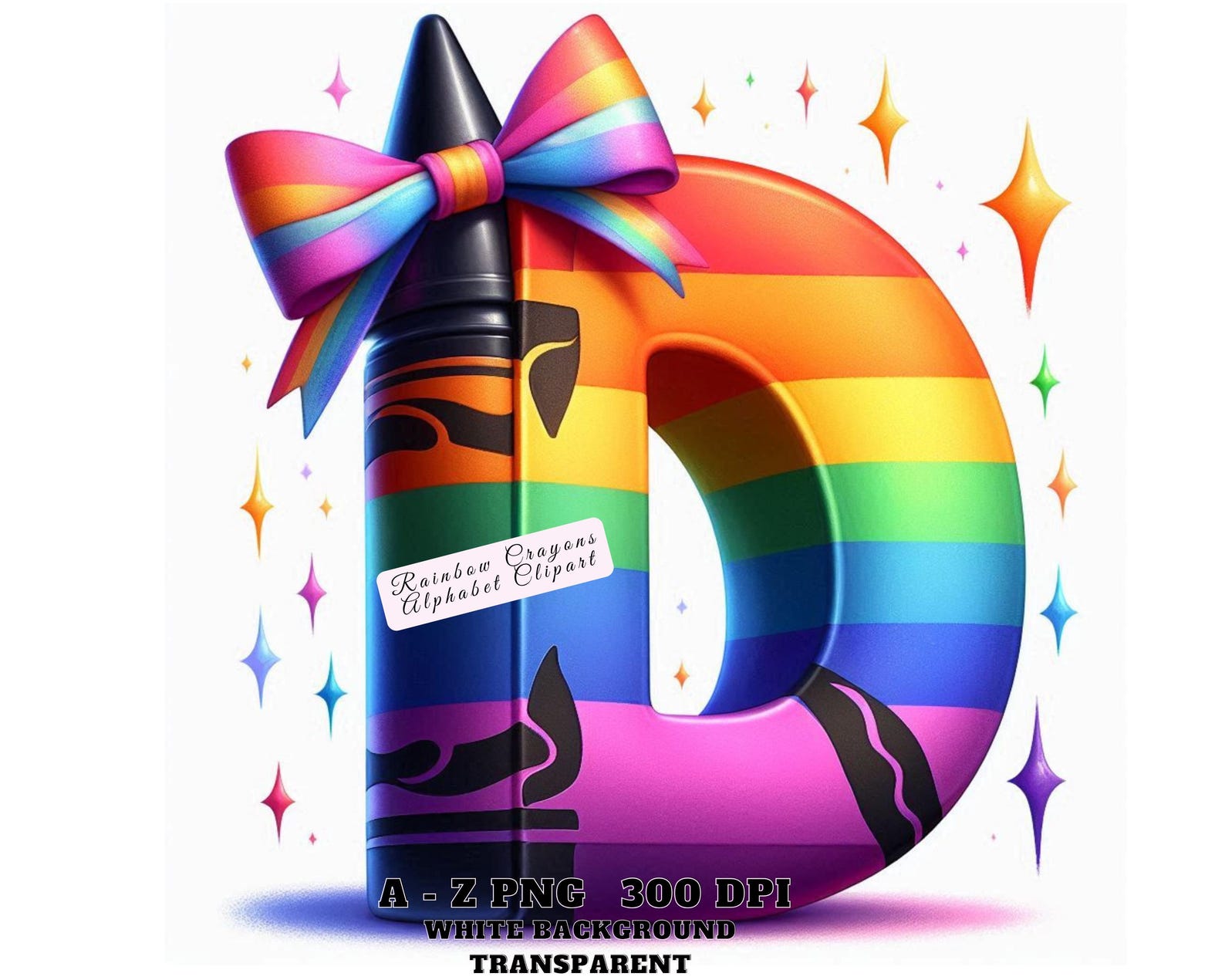 Alphabet PNG, Crayons Alphabet Clipart, Rainbow Crayon Letters A-Z PNG ...
