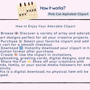 Cat Alphabet FONT PNG, Pink Cat Alphabet Clipart A–Z PNG, Cat Kids ...
