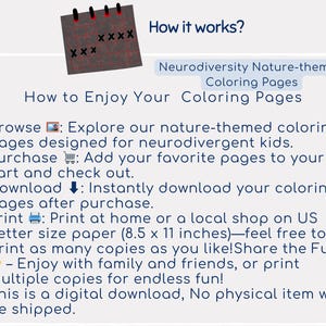 50 Nature-themed Coloring Pages for Neurodiverse Kids, Neurodiversity ...