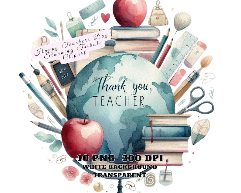 Teachers Day Clipart, Happy Teachers Day Stunning Tribute Clipart ...