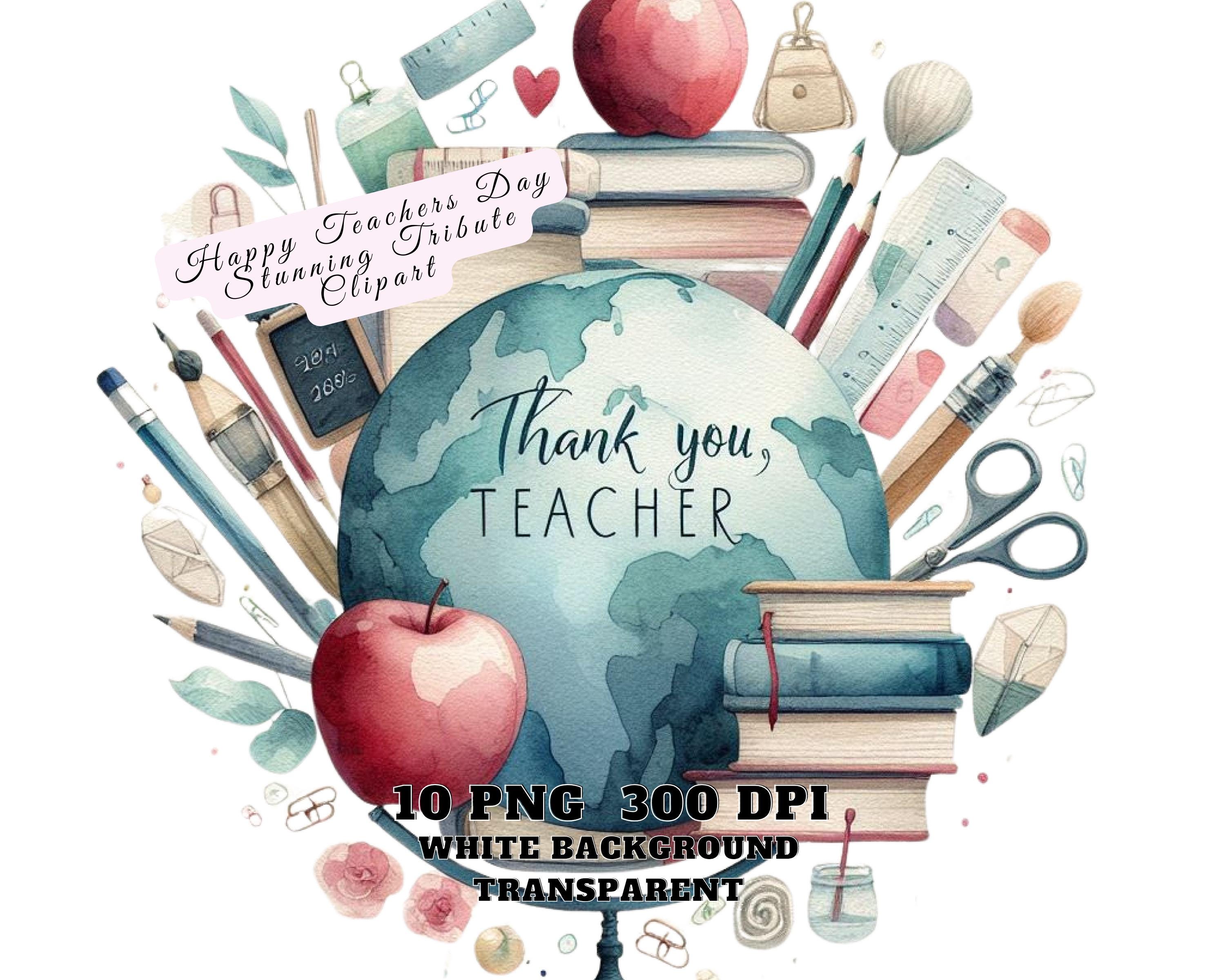 Teachers Day Clipart, Happy Teachers Day Stunning Tribute Clipart ...