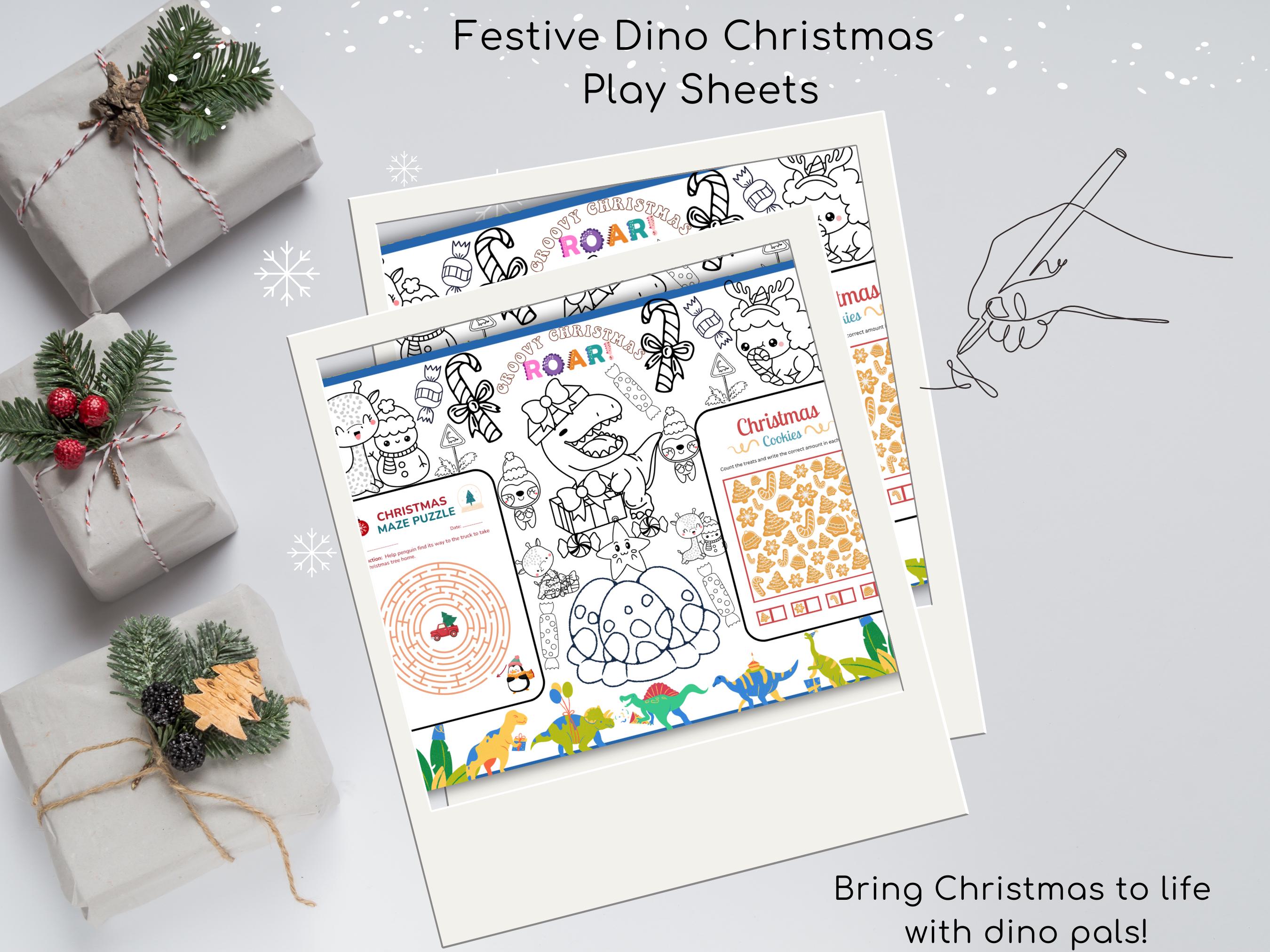 Dino Christmas Theme Kids Activity Christmas, Dino Christmas Play ...