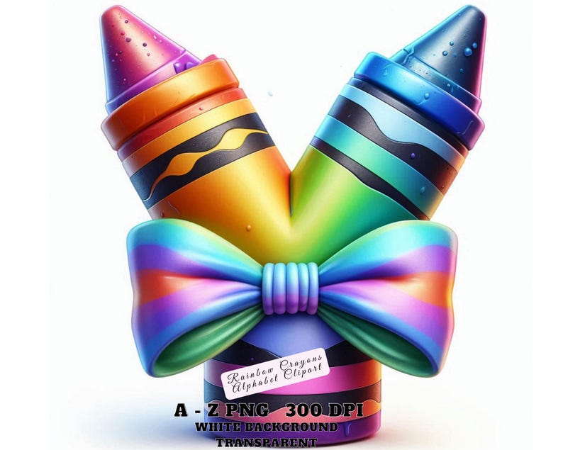 Alphabet PNG, Crayons Alphabet Clipart, Rainbow Crayon Letters A-Z PNG ...