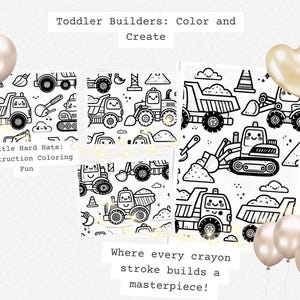Construction Vehicles Coloring Pages for Toddlers, Bulldozers, Dump ...