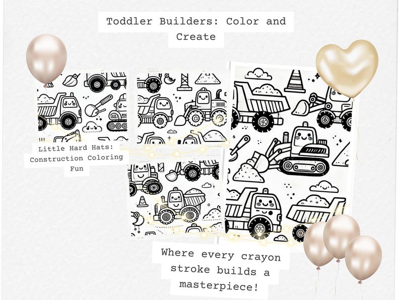 Construction Vehicles Coloring Pages for Toddlers, Bulldozers, Dump ...