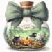 Spooky Potion Glass Jar Clipart, 10 Halloween Spooky Jar Clipart ...