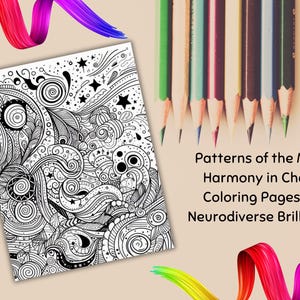 Abstract Coloring Pages Celebrating Neurodiversity, Unique Patterns for ...