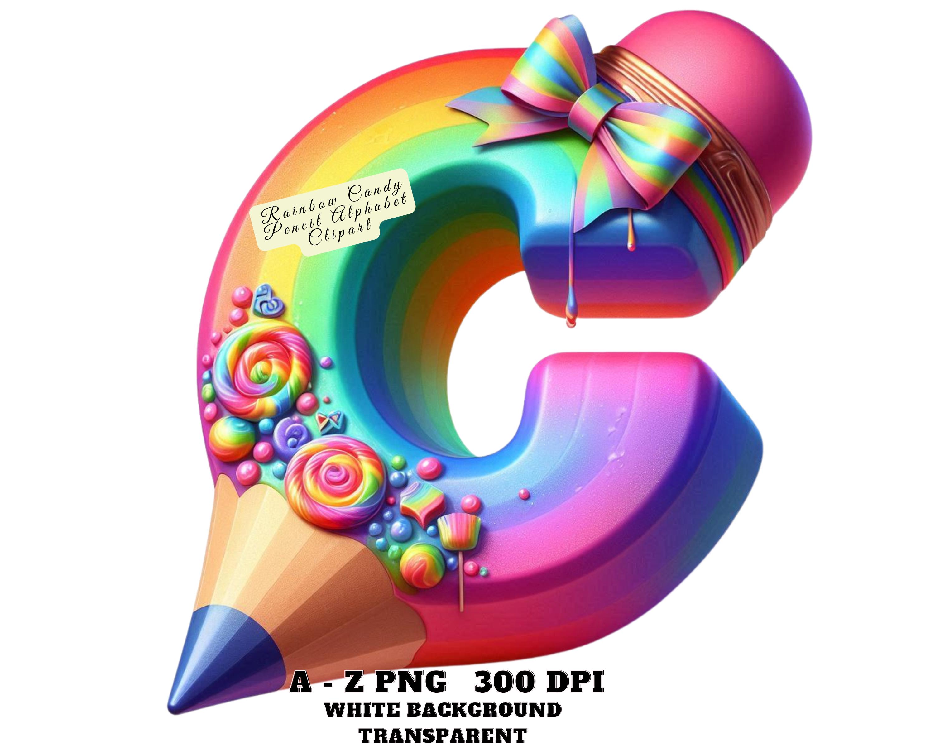 Alphabet Clipart, Pencil Alphabet Clip Art, Colored Pencil Letters PNG ...