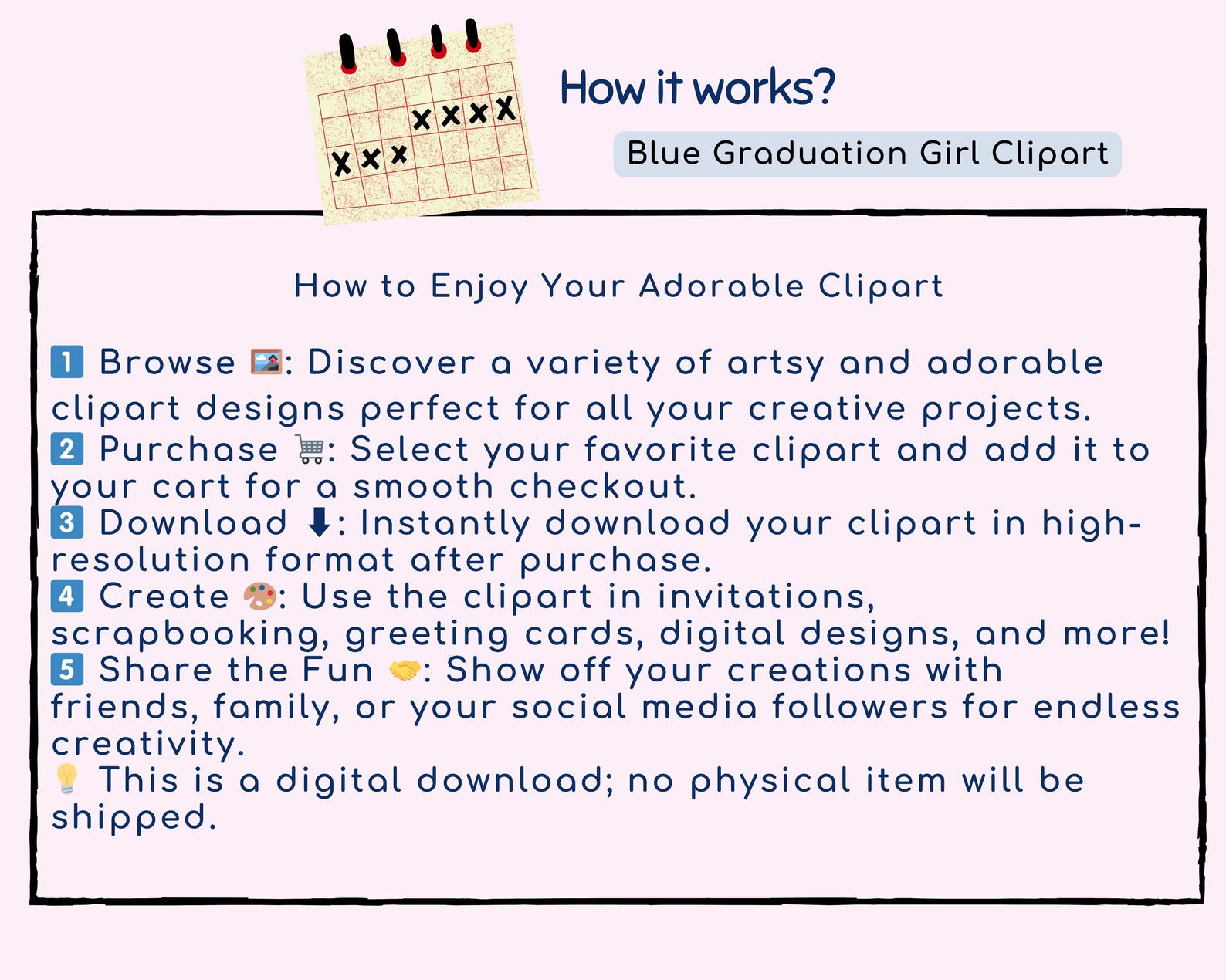 Blue Graduation Girl Clipart PNG, Cute Graduate Digital Download, Class ...