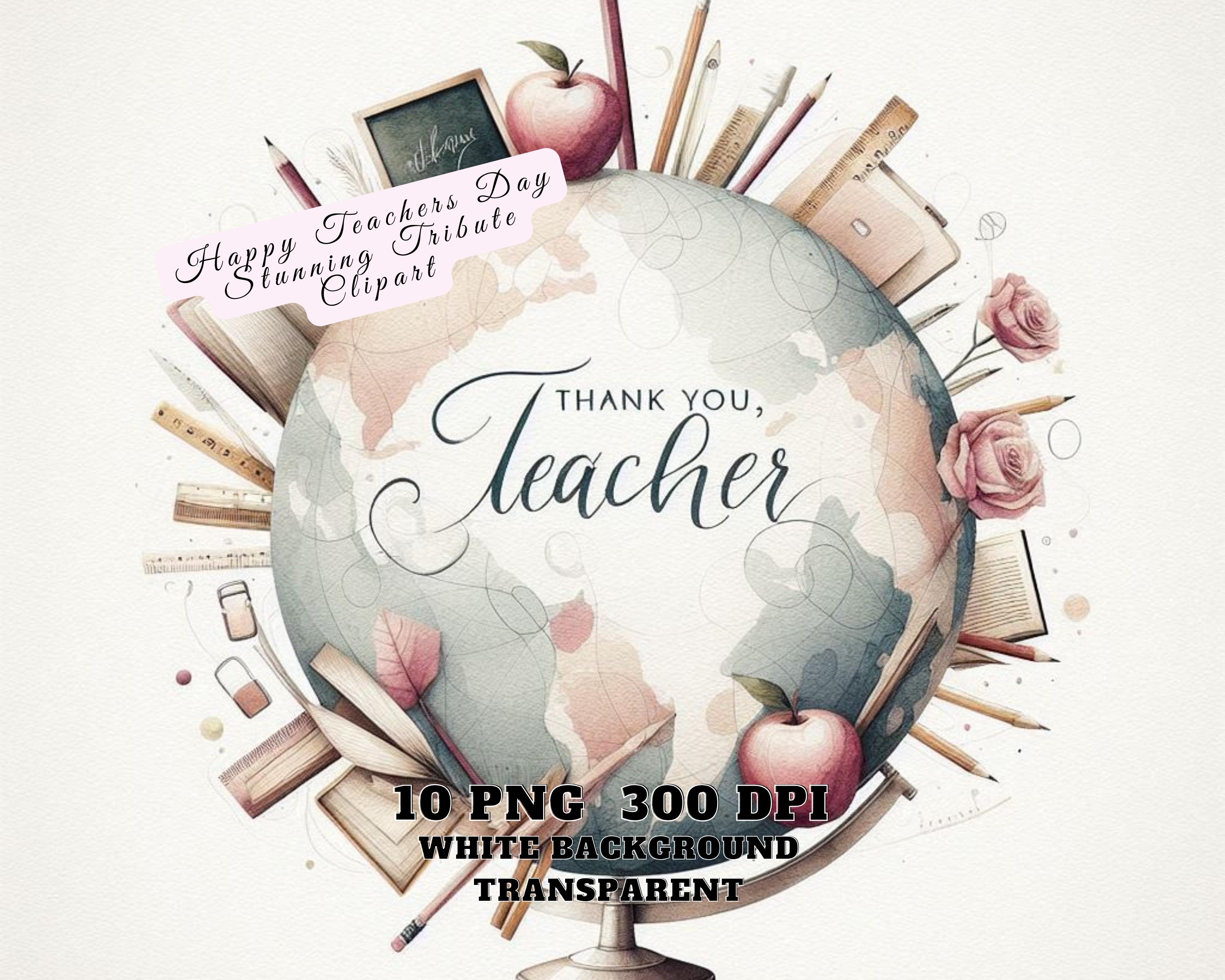Teachers Day Clipart, Happy Teachers Day Stunning Tribute Clipart ...