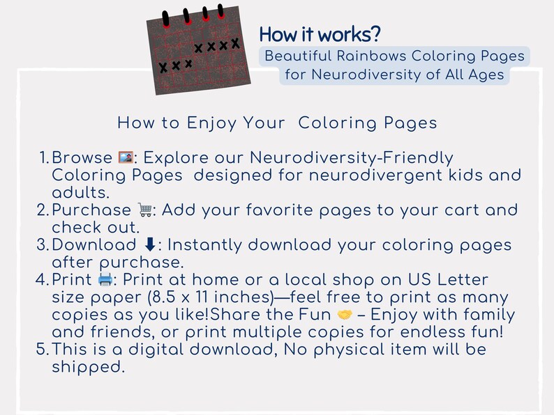 Rainbow Coloring Pages for Neurodiversity Therapeutic & Mindful Art for ...