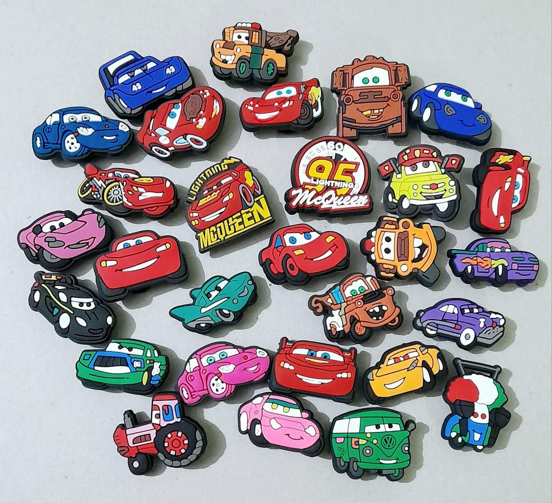 Cars Movie Lightning Mcqeen Crocs Shoe Charms Pins Badges, Cute Cartoon ...