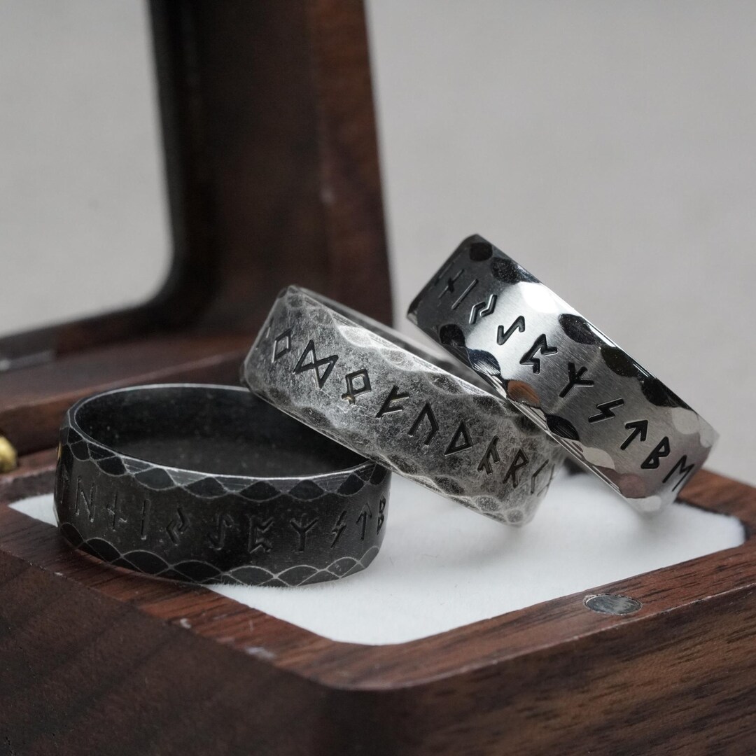 Handmade Hammered Viking Ring for Men Nordic Ring Gift for Men ...