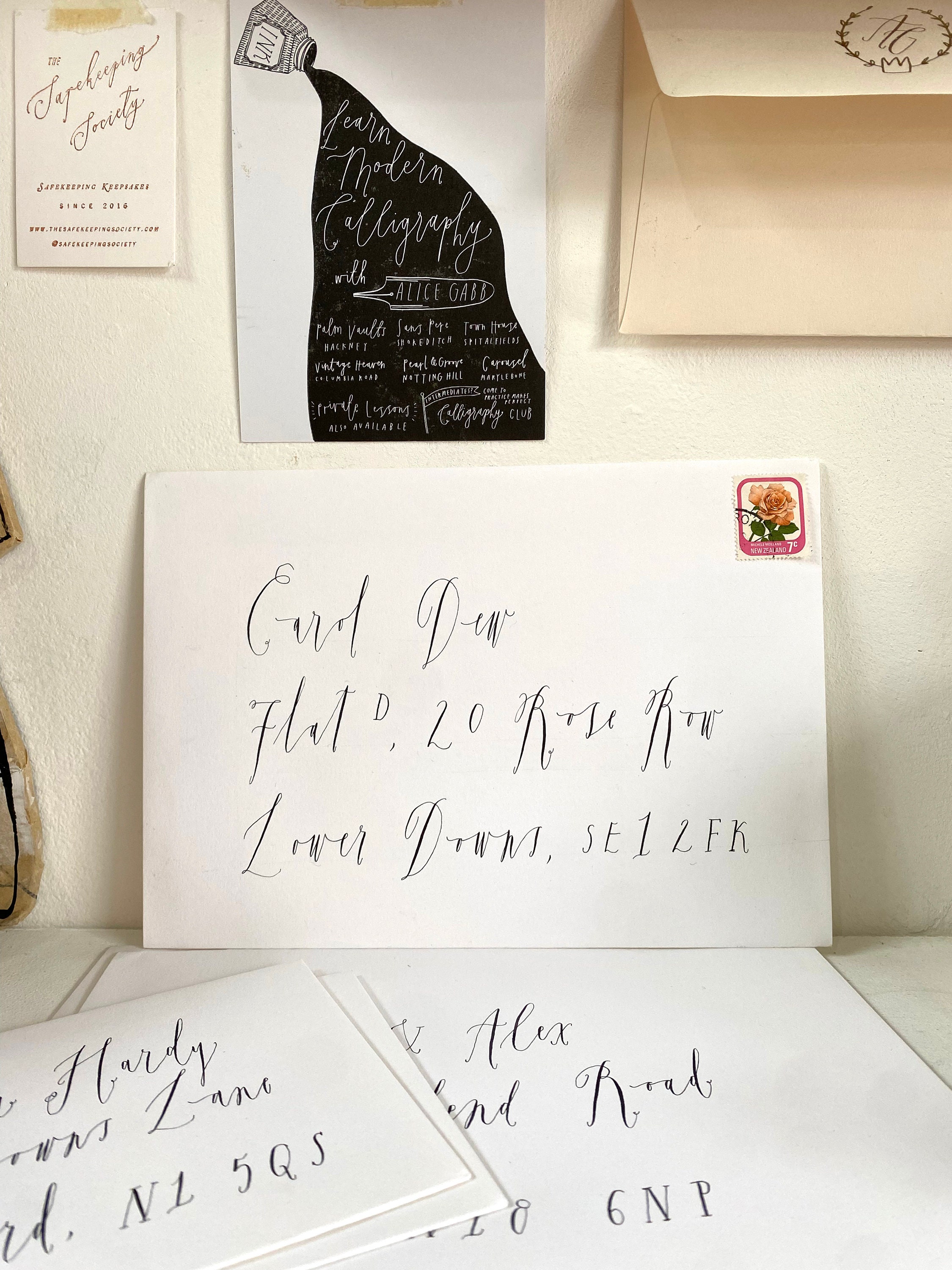 Handwritten Modern Calligraphy Envelopes C5 - Etsy