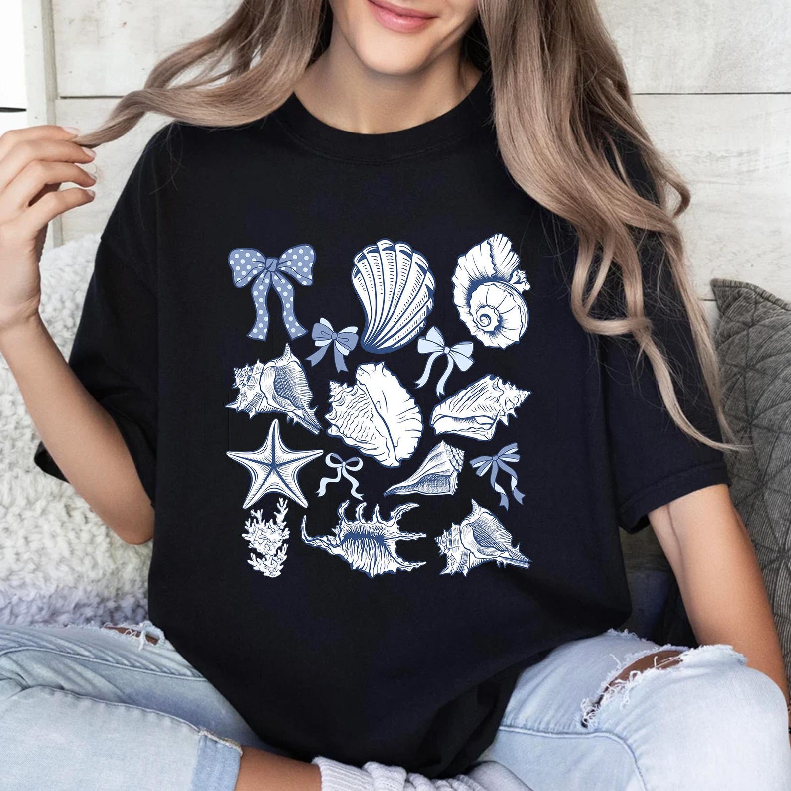 Coquette Seashell PNG, Beach Png, Coastal Png, Summer Vibes Png, Summer ...