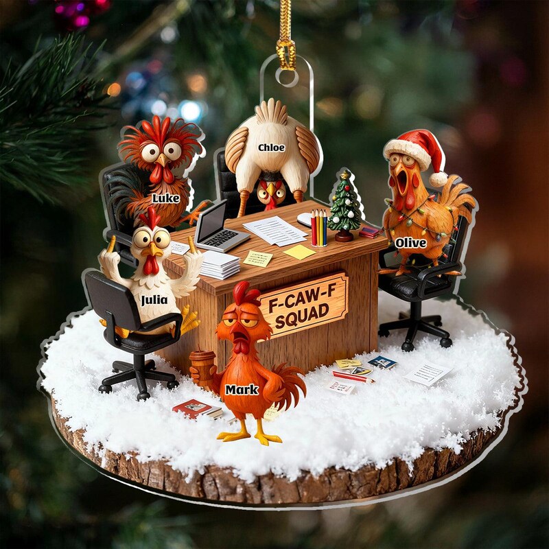 F Caw F Squad Ornament - Etsy