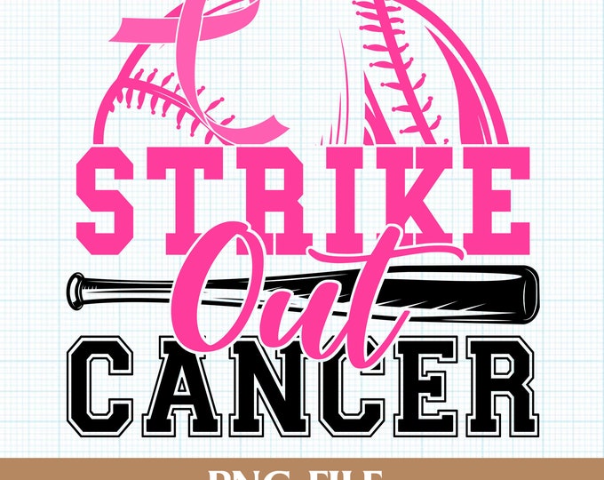 Breast Cancer Softball Sublimation PNG File, Sublimation Designs, DTG ...