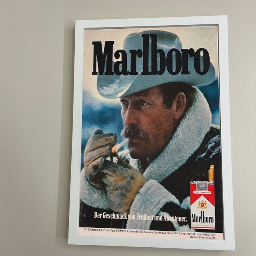Marlboro Cigarettes 1980s Wall Art Poster, Vintage Poster, No Framed ...