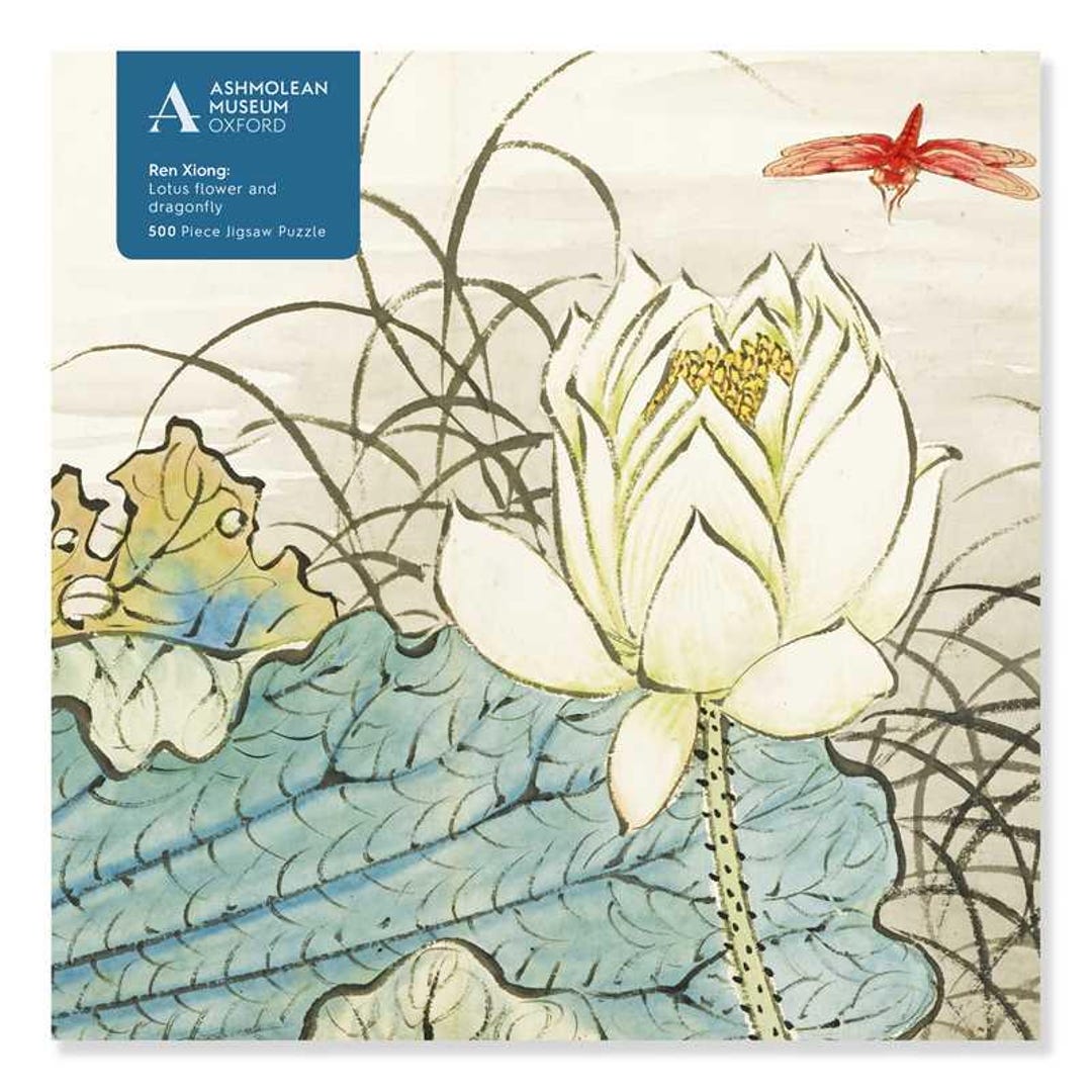 Lotus Flower Jigsaw Puzzle, Dragonfly Interlocking Pieces Conundrum ...