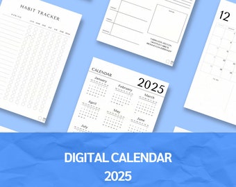 Planner Pages, Editable Templates, Printable 8.5x11, Calendar, Agenda ...