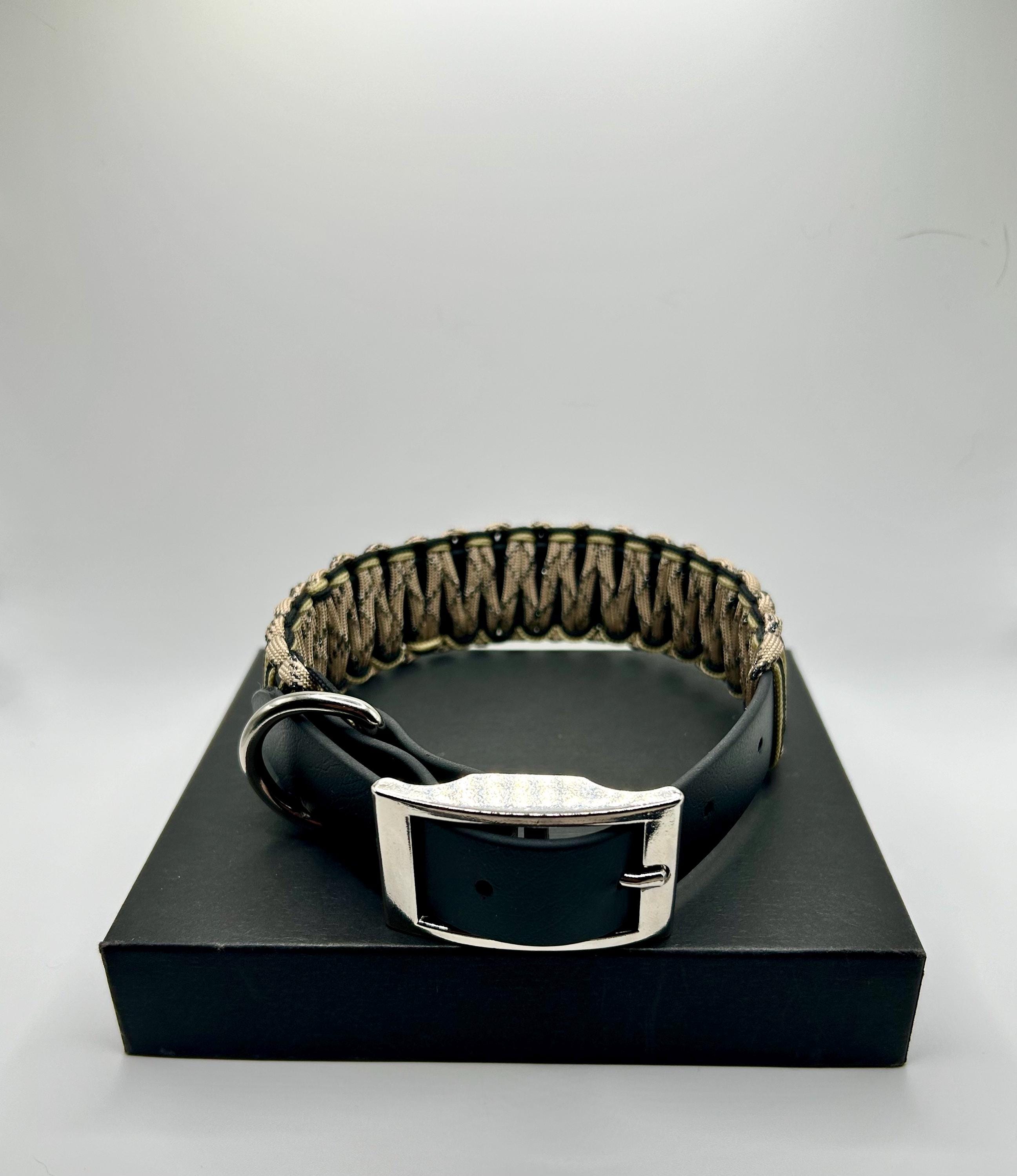 Biothane X Paracord “ Matalic Tan” Dog Collar - Etsy