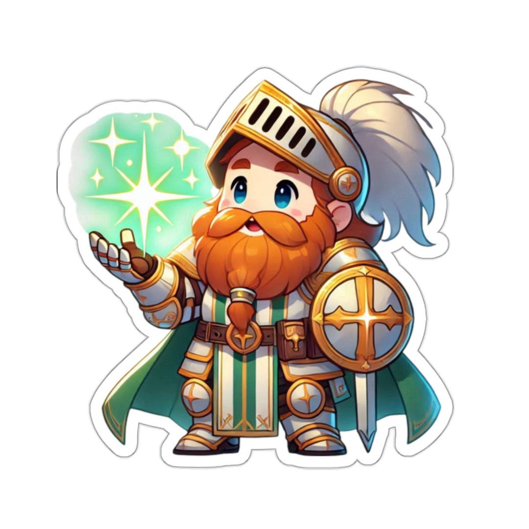 Dwarf Paladin Decal Stickers, Playable Dnd Characters, Fantasy RPG ...