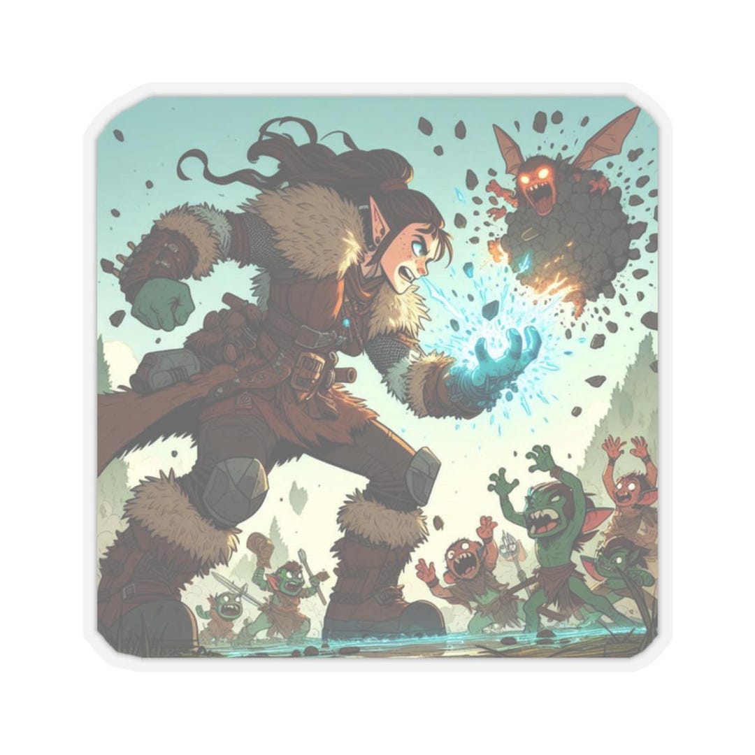 Firbolg Druid Stickers, TTRPG, Dnd Decal, Gaming Fantasy Gift, Birthday ...