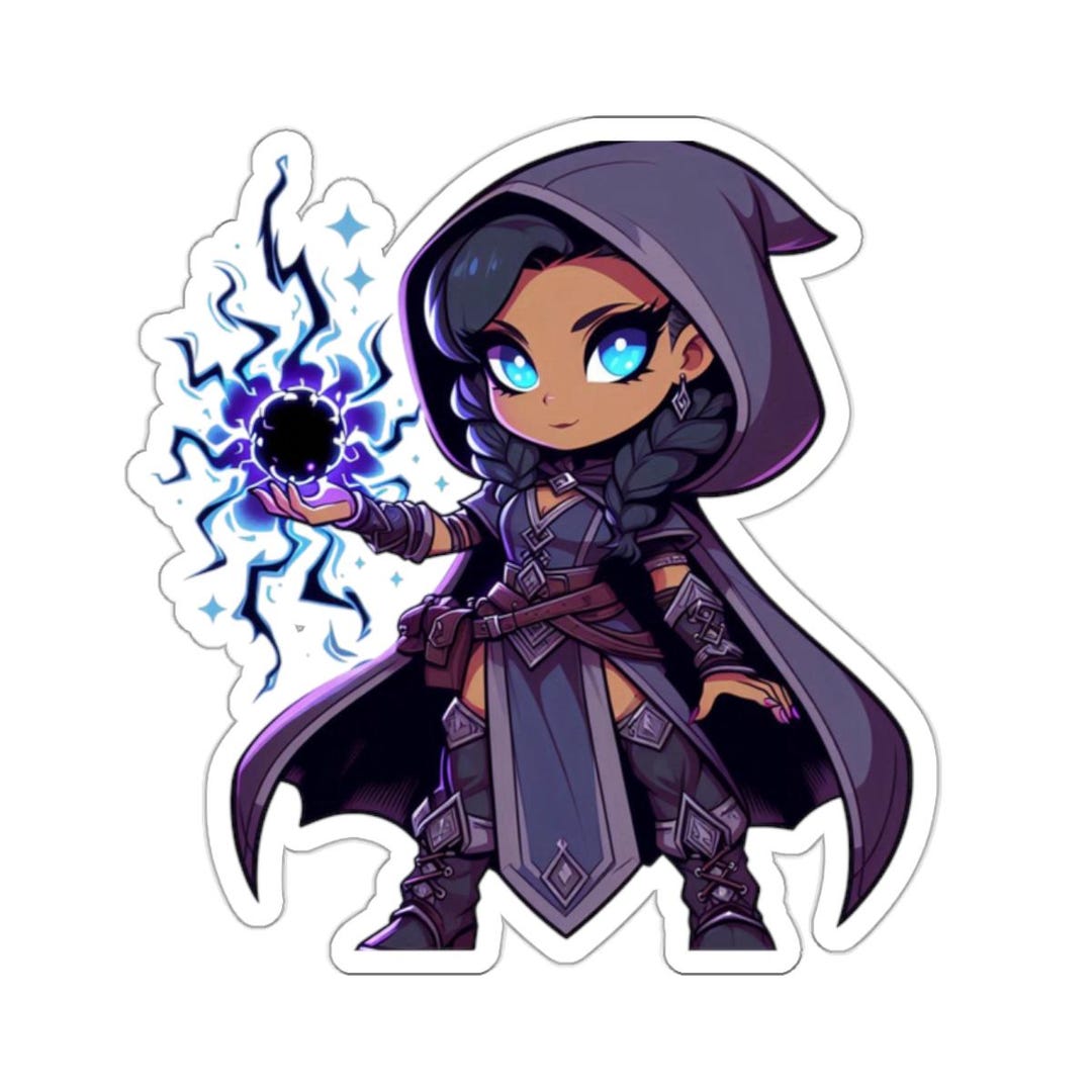 Human Warlock Sticker: Dnd Laptop Decal, TTRPG Accessory - Etsy