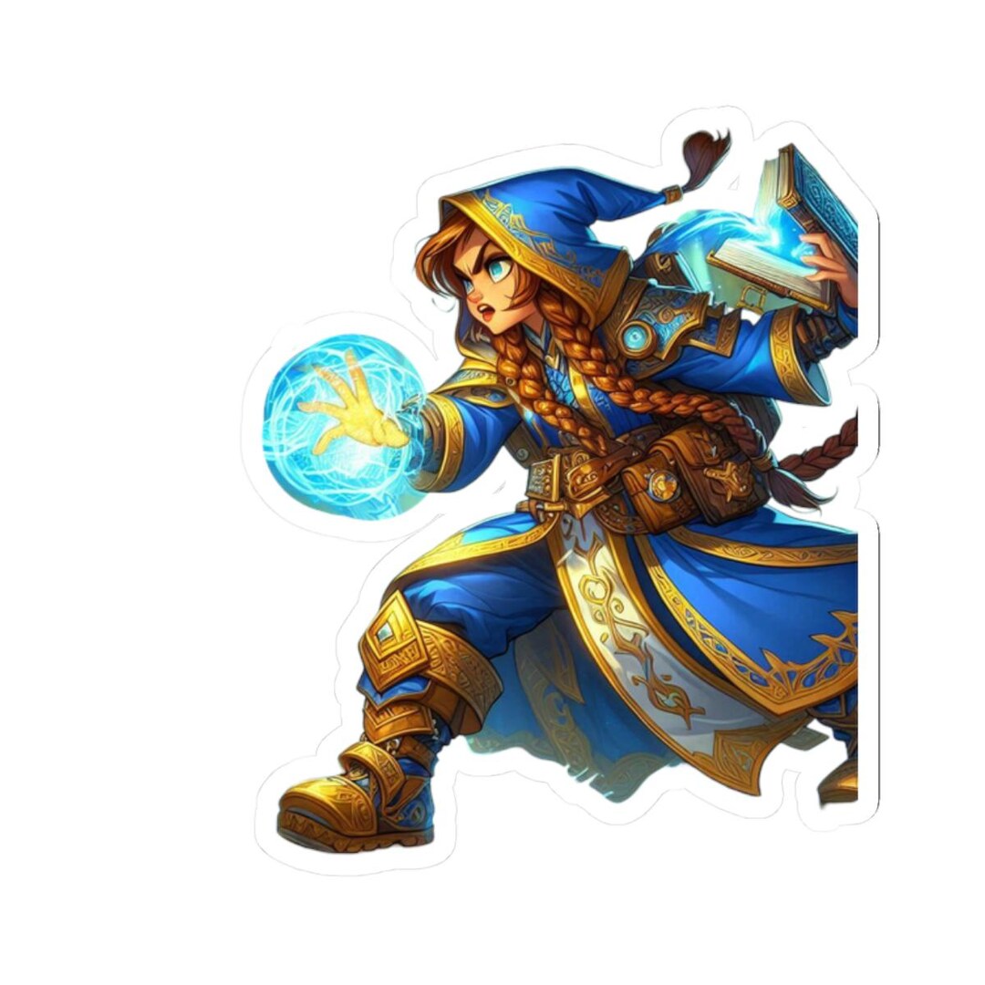 Dwarf Wizard Sticker: Playable Dnd TTRPG Character, 4 Sizes - Etsy