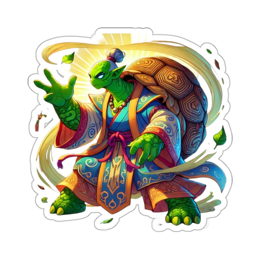 Turtle Monk Stickers, TTRPG, Dnd Decal, Gaming Fantasy Gift, F - Etsy