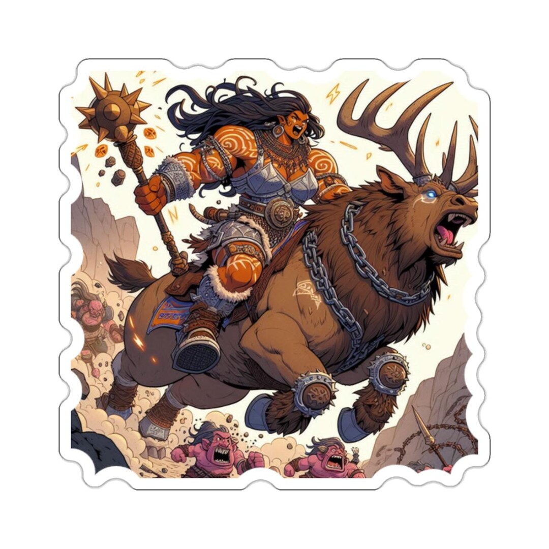 Playable TTRPG, Goliath Paladin, Dnd Characters, Kiss-cut Stickers ...