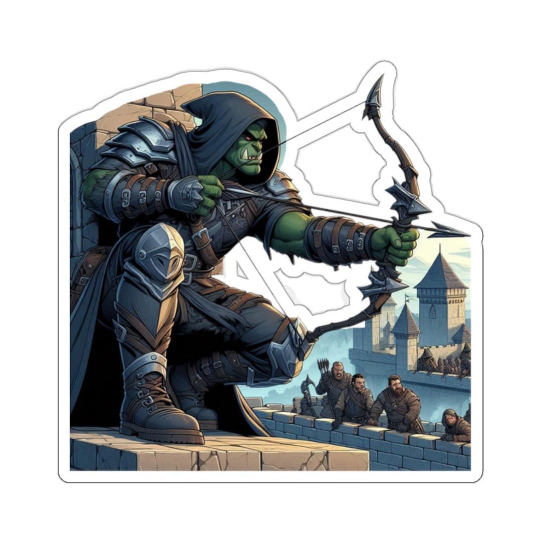 Orc Ranger Sticker: Playable Dnd Character, TTRPG Gift - Etsy