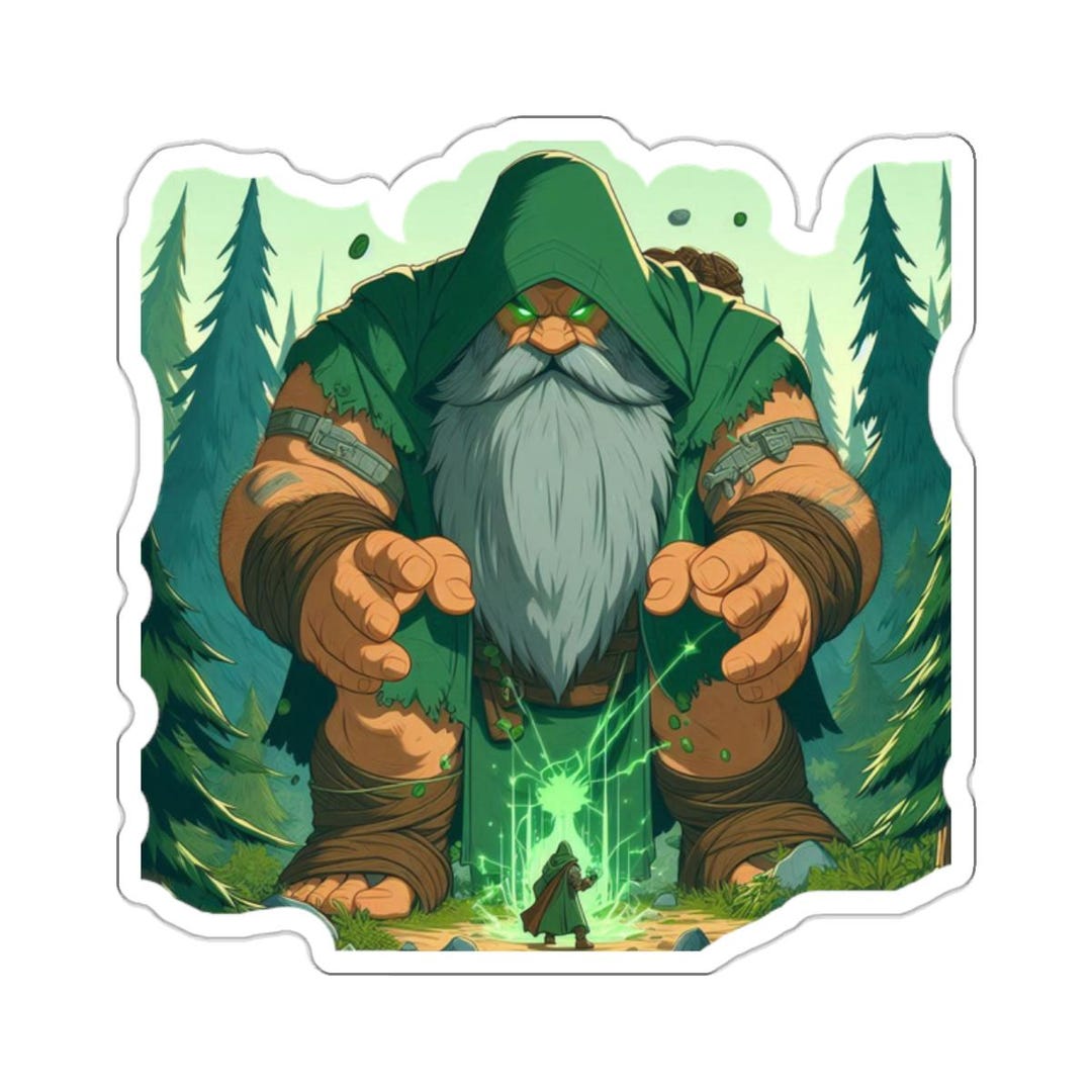 Goliath Druid Sticker, D&D Decal, Scary TTRPG Attack, Gaming Fan Gift ...