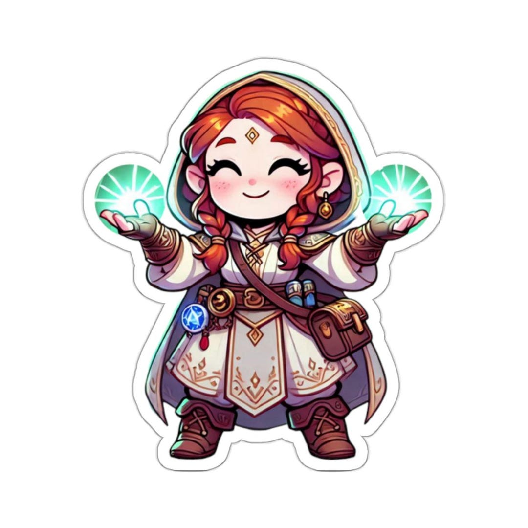 Dwarf Cleric Vinyl Decal: DND Character Sticker - Etsy