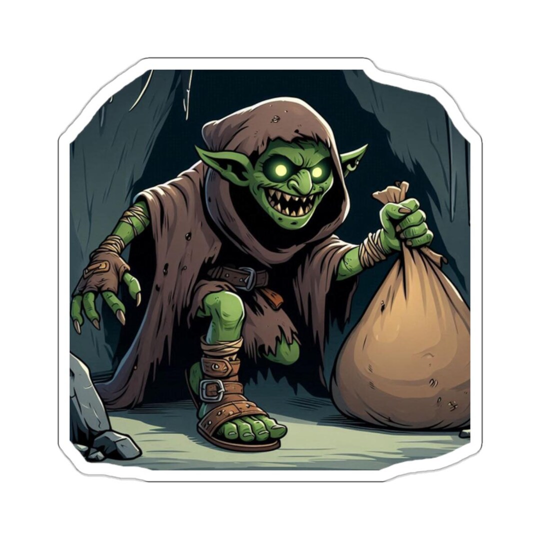Goblin Rogue Stickers, TTRPG, Dnd Decal, Gaming Fantasy Gift, M - Etsy