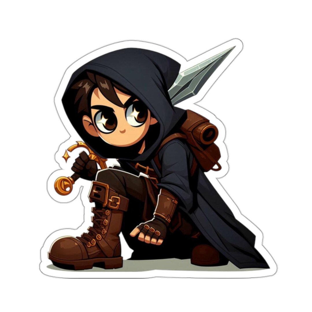 Human Rogue Decals, Dnd Laptop Decals, TTRPG Water Bottle Stickers ...