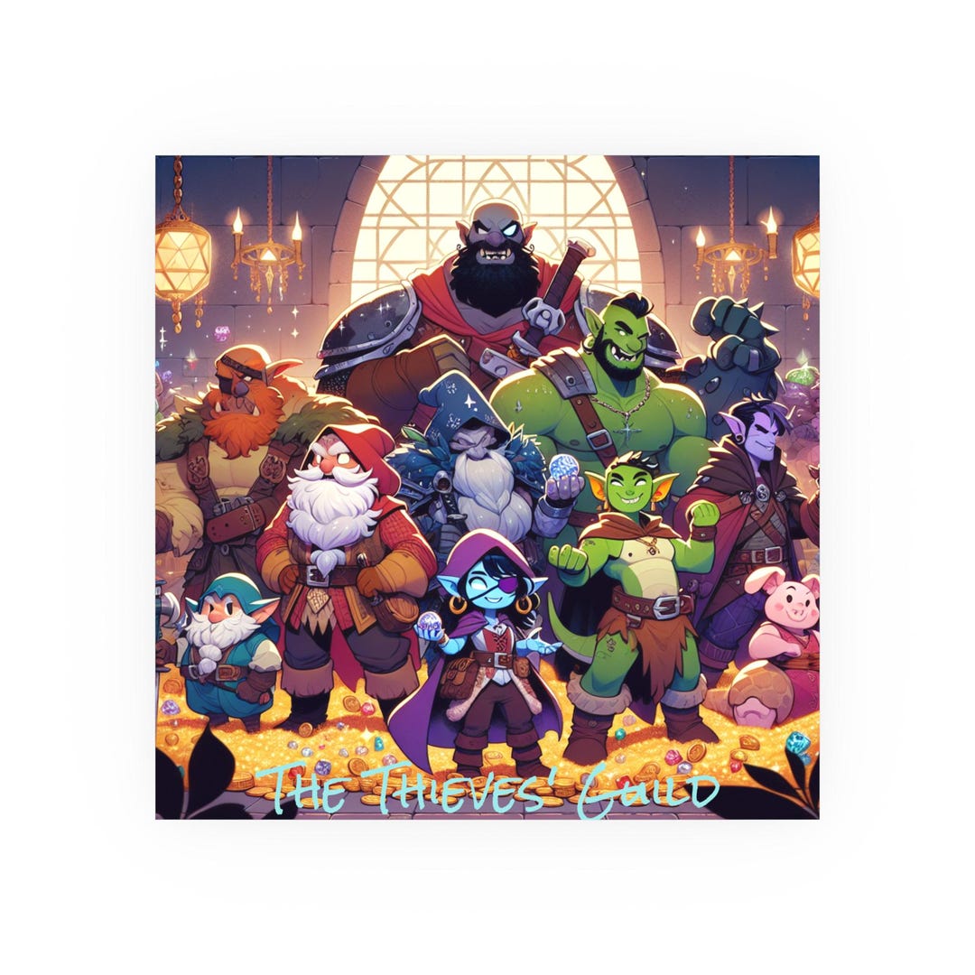 Thieves' Guild Poster, Cool Design for Dnd or TTRPG, Gamemaster's Prop ...