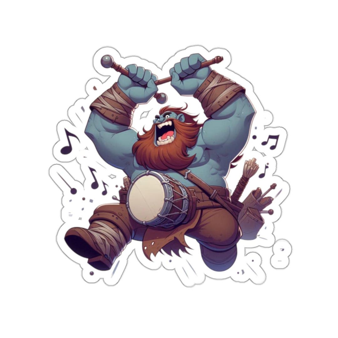 Goliath Bard Sticker: Playable Dnd Character, TTRPG Gift - Etsy