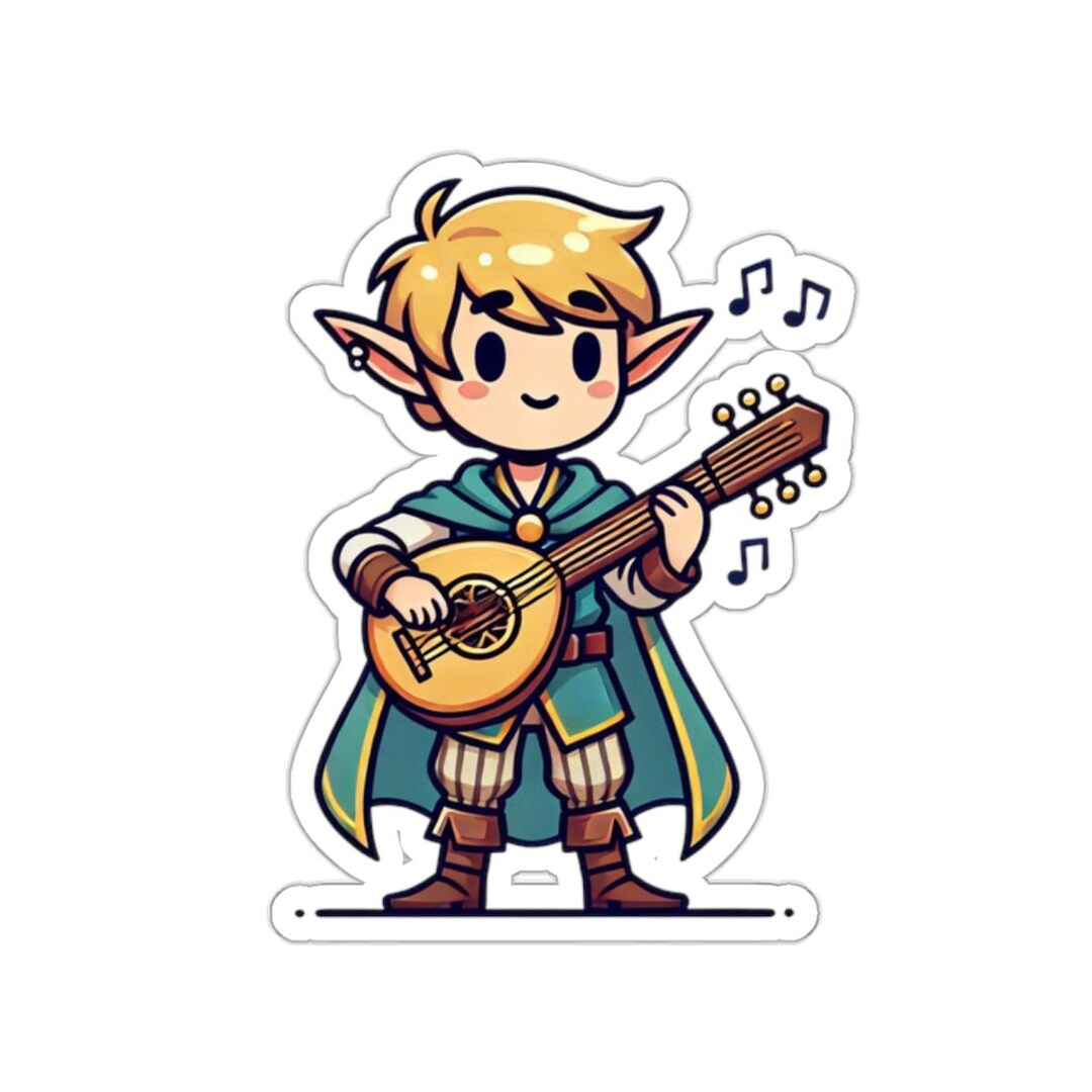 Elf Bard Cute Playable Characters TTRPG RPG High Fantasy Dnd Cute Style ...