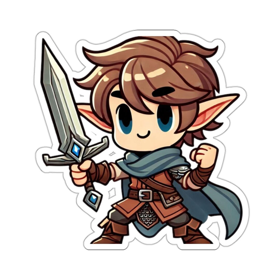 Elf Fighter Cute Playable Characters TTRPG RPG High Fantasy Dnd Cute ...